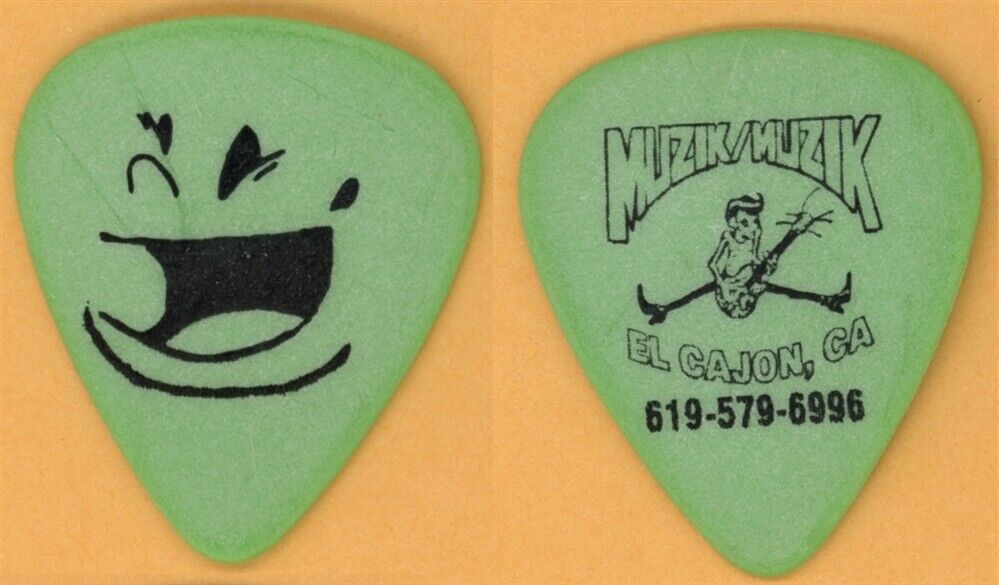 Green Day Billie Joe Armstrong Green Face Vintage Guitar Pick - 1994 ...