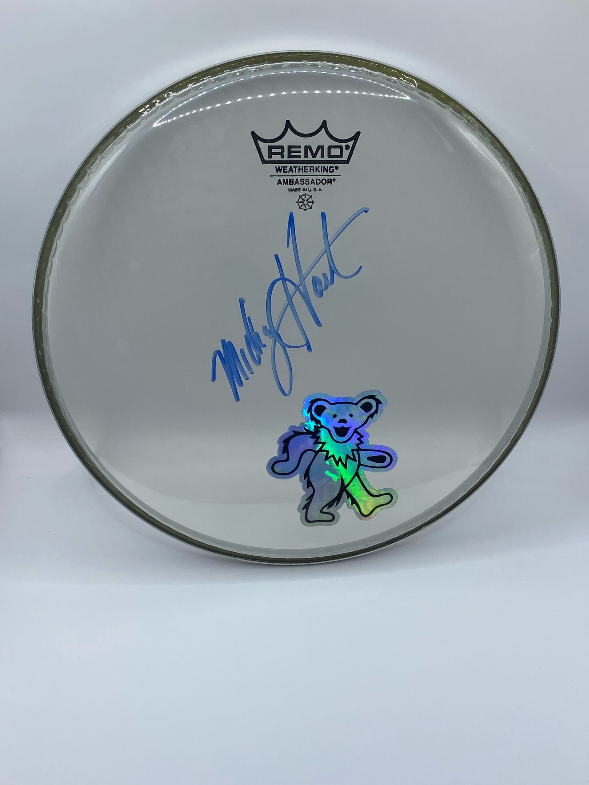 MICKEY HART SIGNED AUTOGRAPH GRATEFUL DEAD VERY RARE REMO DRUM HEAD ...
