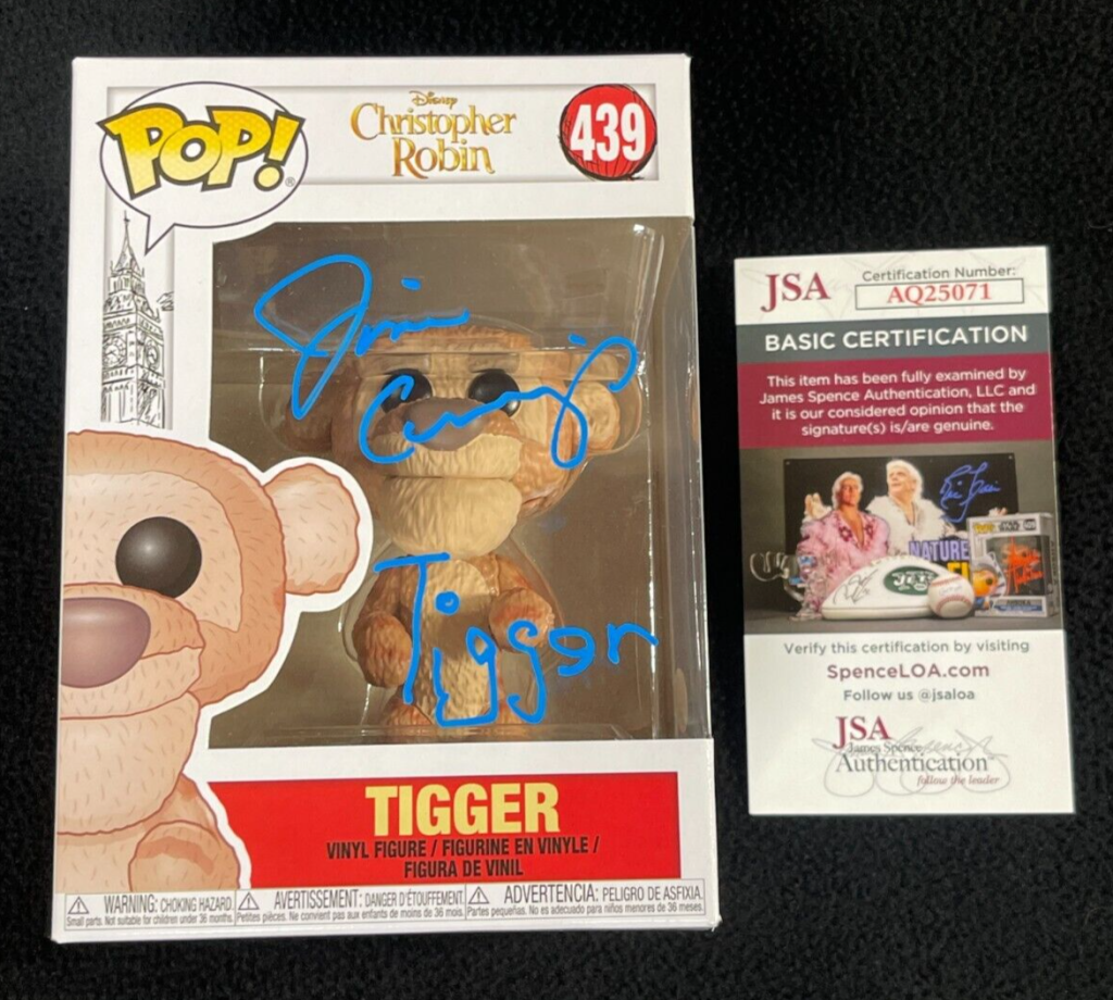 Jim Cummings Signed Christopher Robin Tigger Funko Pop Figure JSA COA ...
