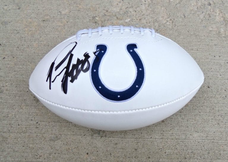 JSA Indianapolis Colts PIERRE GARCON Signed Autographed Logo Football ...