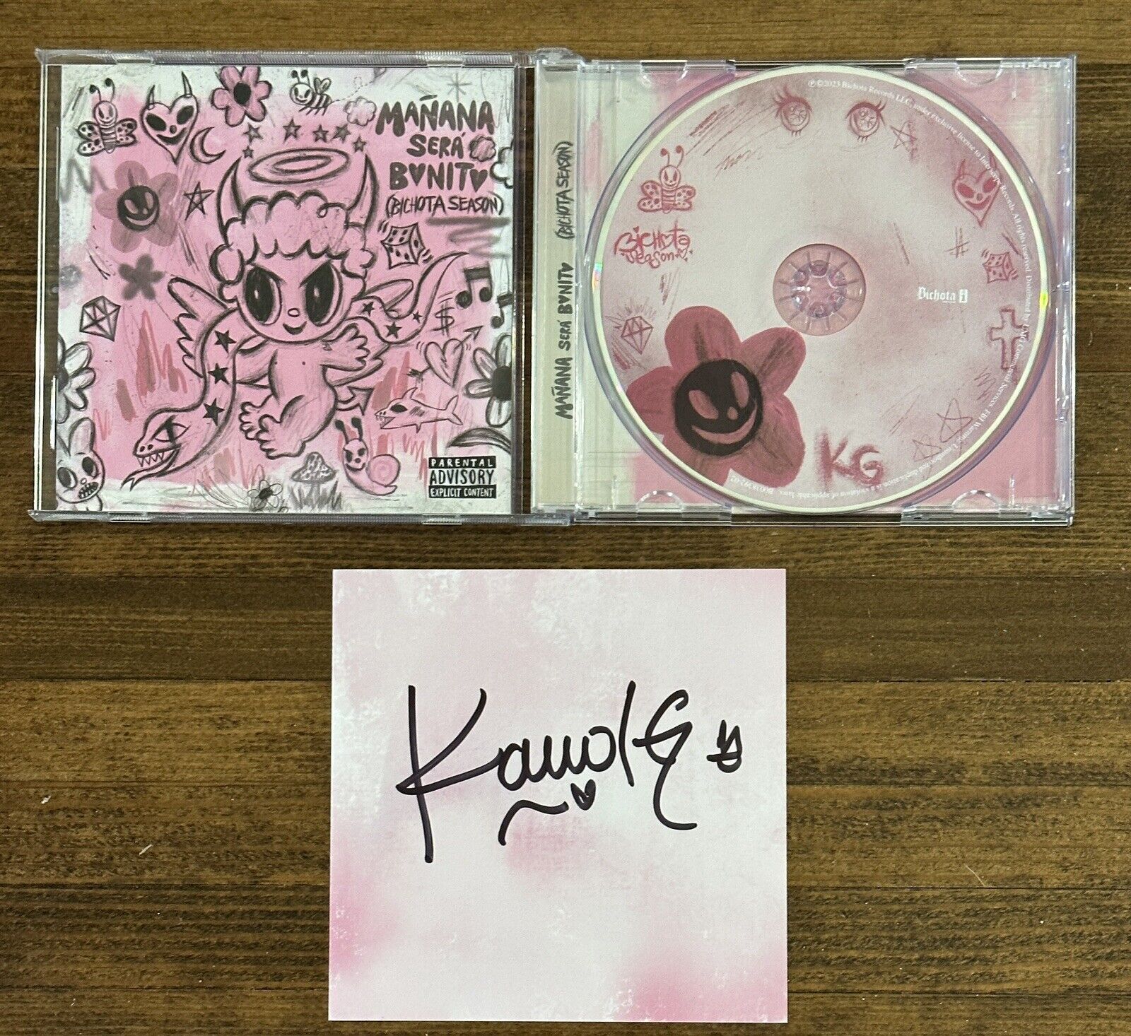 Karol G SIGNED CD MAÑANA SERÁ BONITO Bichota Season AUTOGRAPHED FREE ...