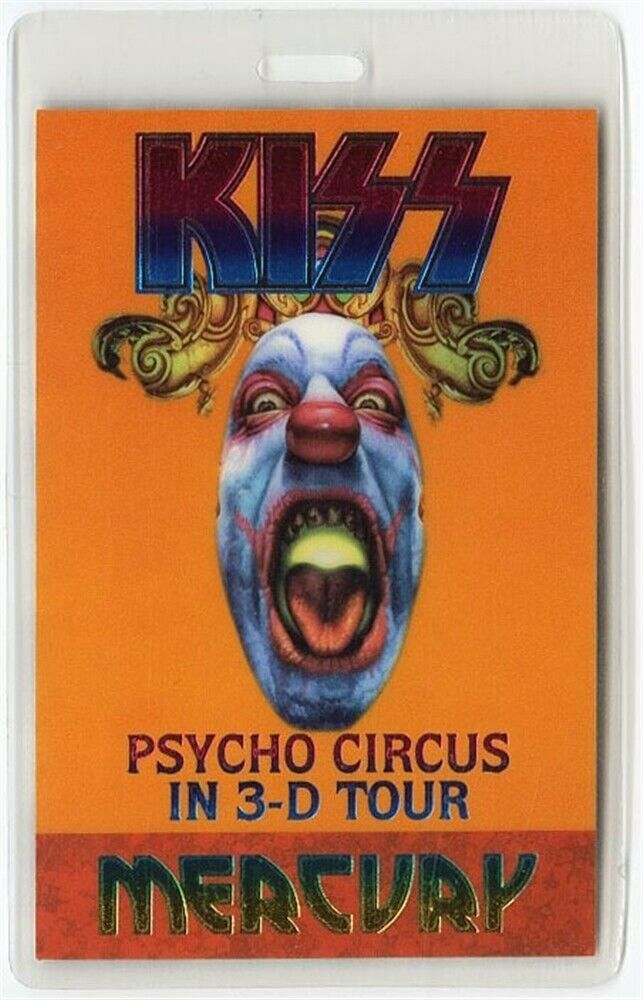 KISS 1998 Psycho Circus concert tour Mercury Records Laminated ...