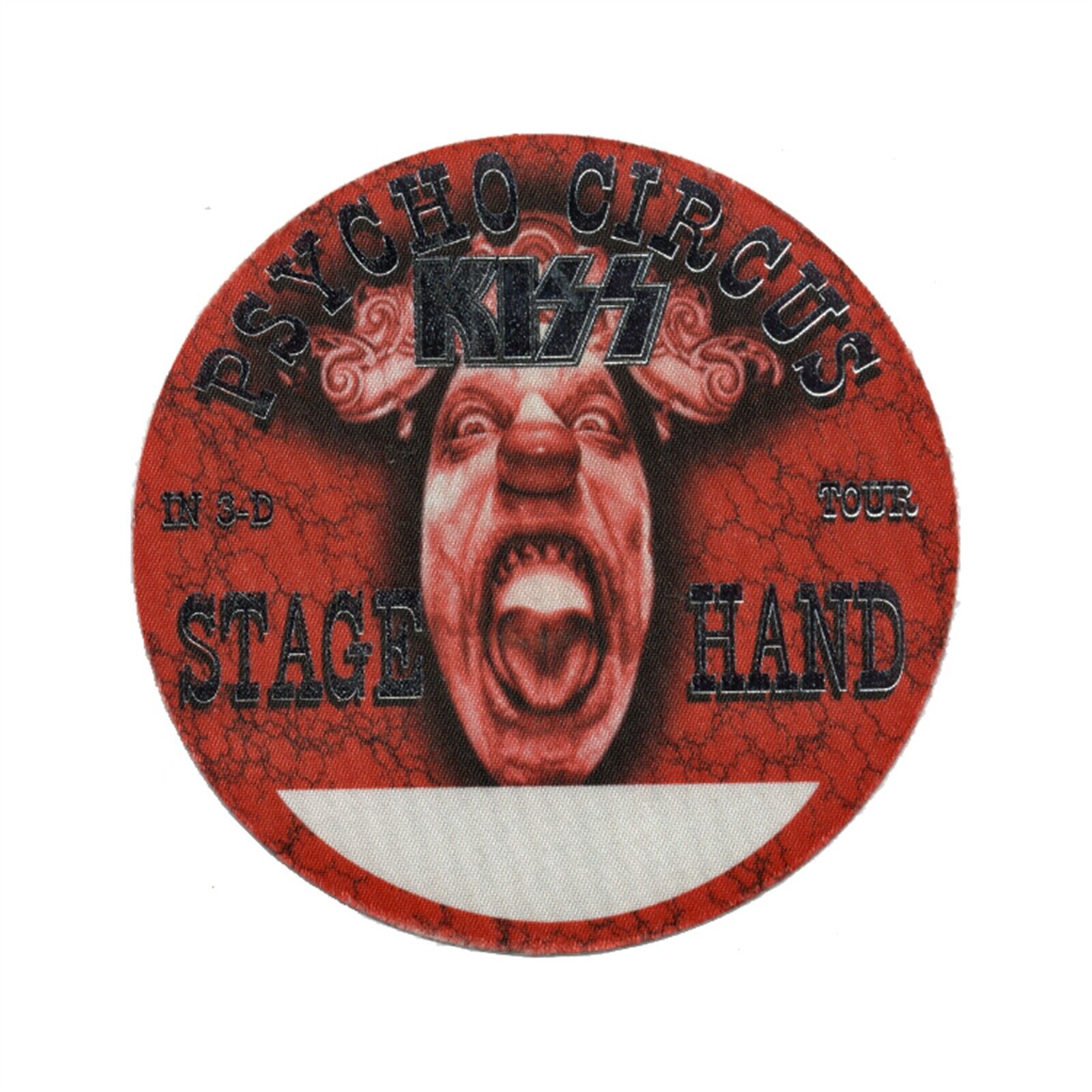 KISS 1998 Psycho Circus concert tour Stagehand foil Backstage Pass ...