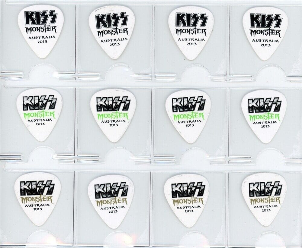 KISS 2013 Monster Australia Set of 12 Guitar Picks - Collection Special ...