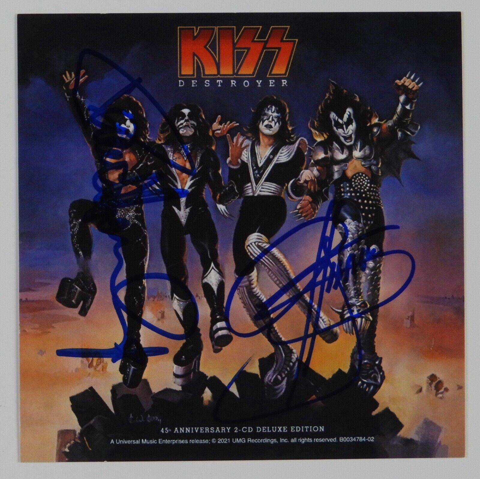 KISS Destroyer Anniversary JSA Signed Autograph CD Paul Stanley Gene Simmons | Autographia