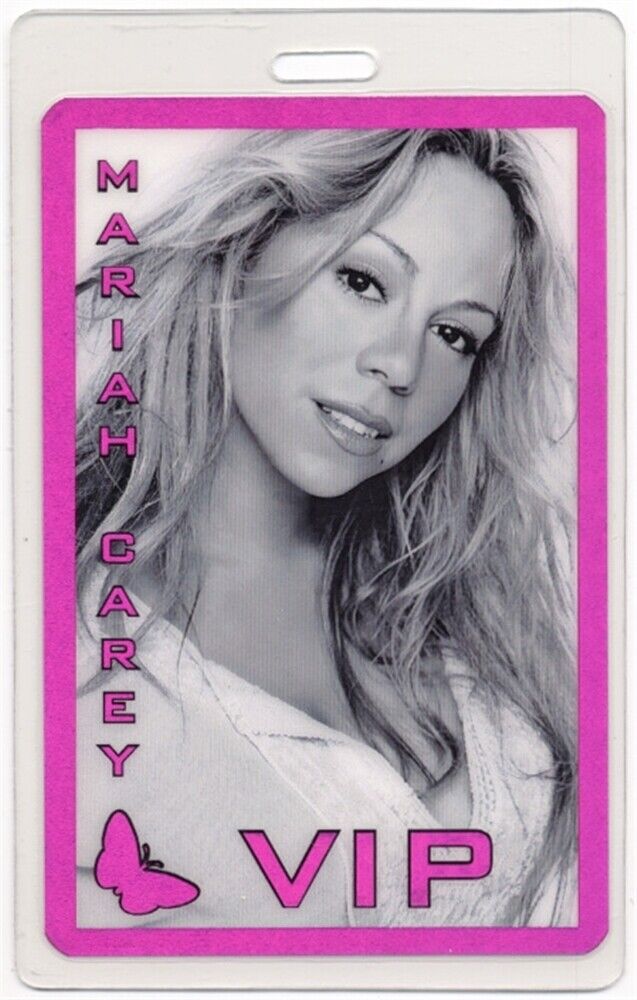 Mariah Carey 2003 Charm Bracelet concert tour Band VIP Laminated ...