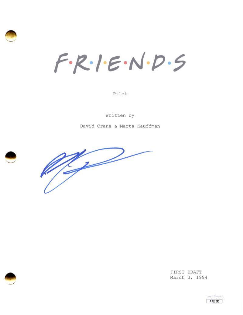 Matthew Perry Signed Autograph Friends Pilot Script - Chandler Bing w ...