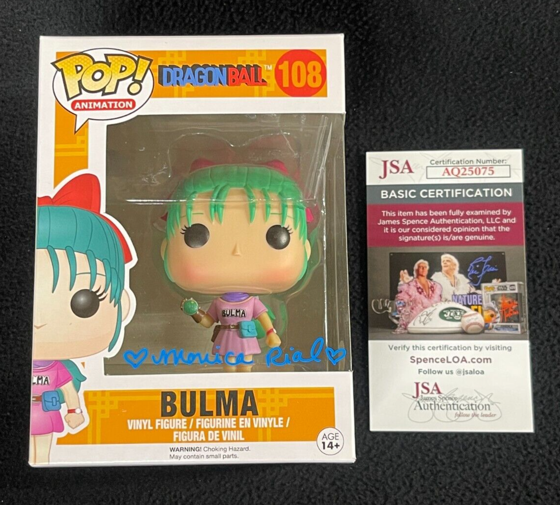 Monica Rial Signed Dragonball "Bulma" Funko Pop Figure #108 JSA COA ...
