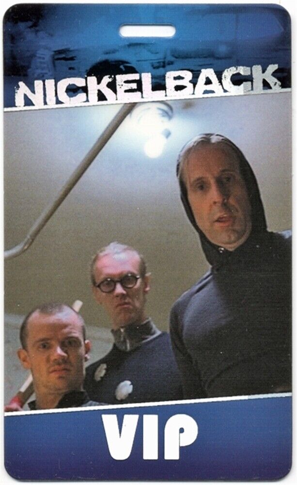 Nickelback 2000's concert tour Big Lebowski Band VIP Laminated ...