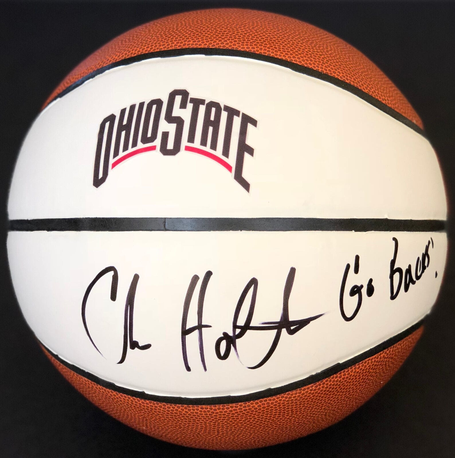 Ohio State Buckeyes CHRIS HOLTMANN Signed Autographed Logo Basketball ...