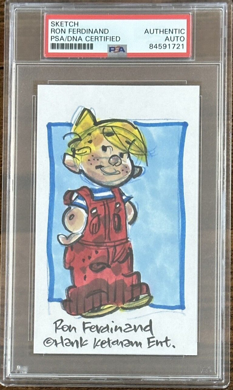 Original Dennis The Menace Color Sketch Drawing Signed Ron Ferdinand ...