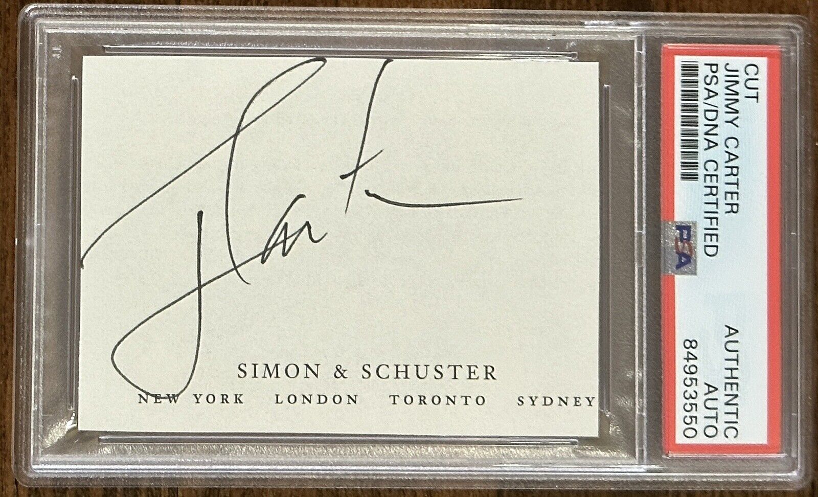 PRESIDENT JIMMY CARTER SIGNED CUT SIGNATURE PSA DNA COA AUTHENTIC ...