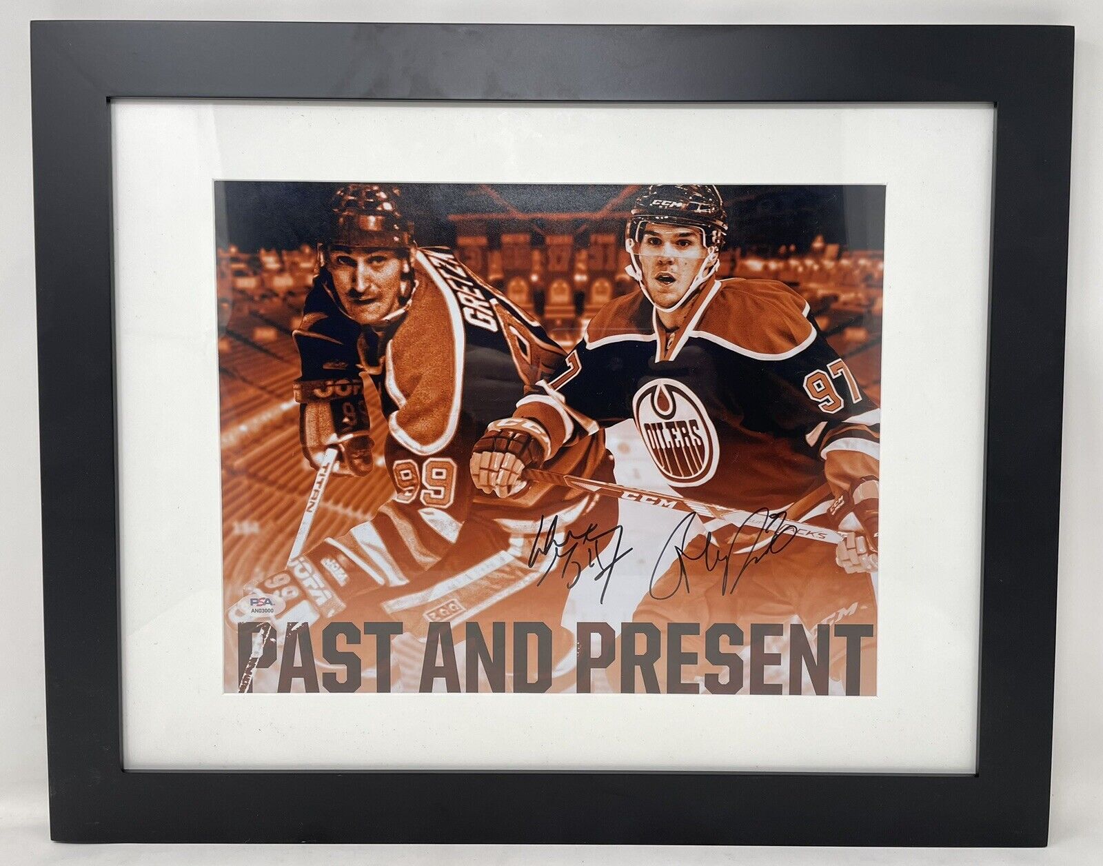 PSA/DNA Oilers Connor McDavid & Wayne Gretzky Signed Autographed 11x14 ...