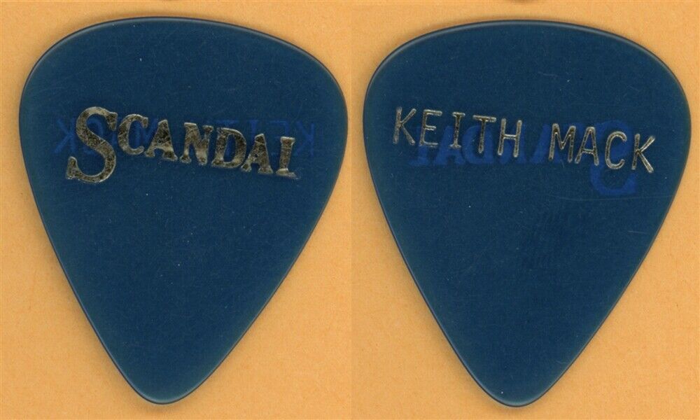 Scandal Keith Mack Vintage Guitar Pick - 1984 Warrior Tour | Autographia
