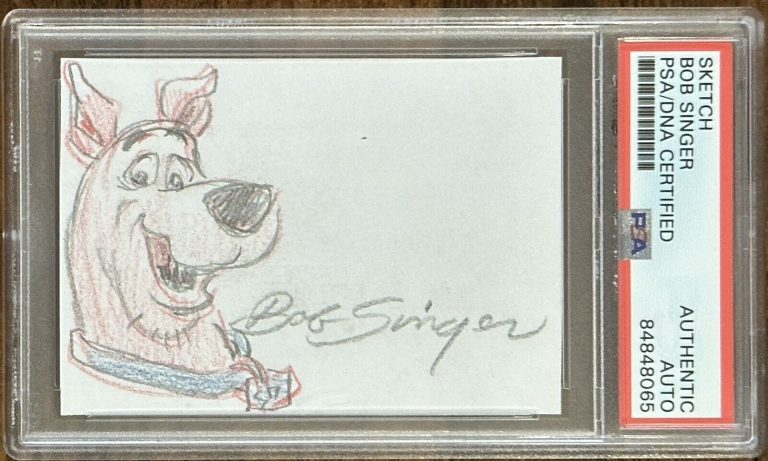 Scooby Doo Original Color Drawing Sketch Signed & Drawn By Bob Singer ...