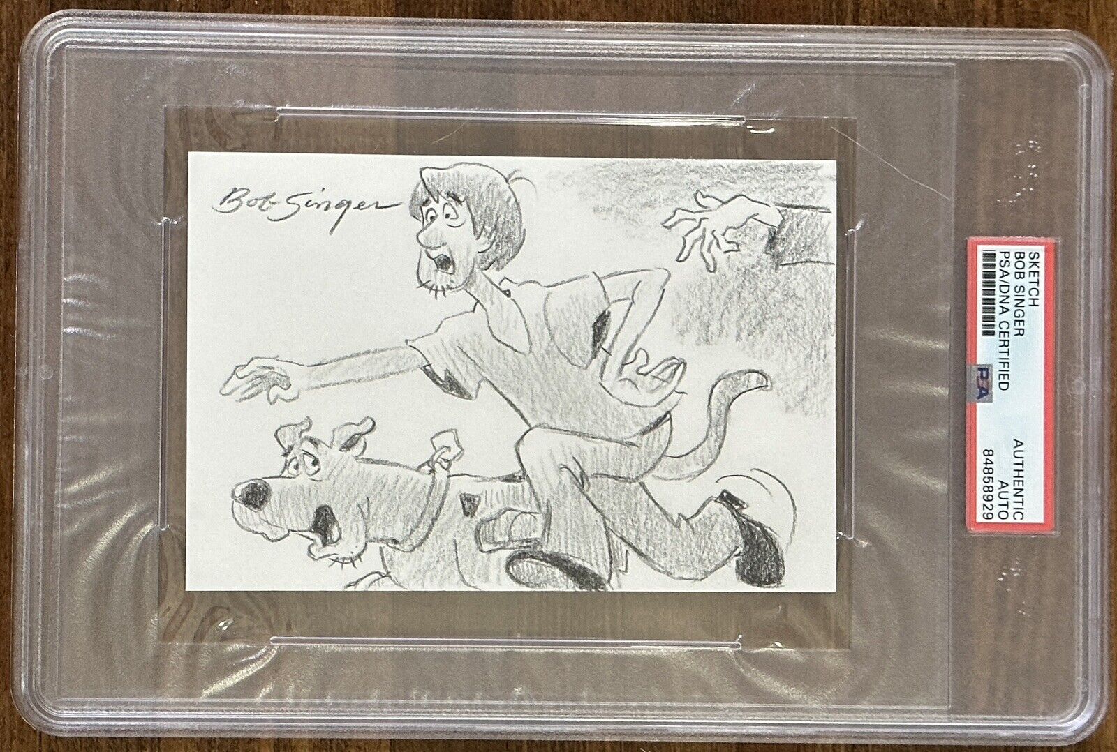 Scooby Doo Scene 4x6 Original Drawing Sketch Signed & Drawn Bob Singer ...