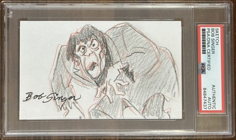 Scooby Doo Villain Original Drawing Sketch By Bob Singer PSA DNA COA ...