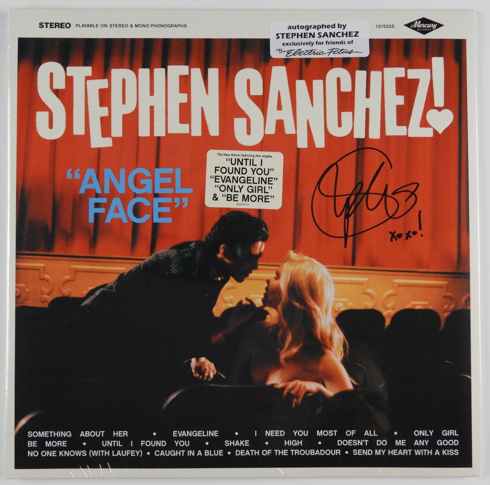 Stephen Sanchez Signed Autograph Record Vinyl Angel Face | Autographia