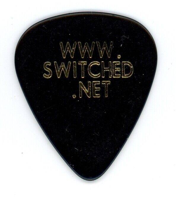 Switched 2002 tour Gold on Black Ernie Ball band Guitar Pick Pic ...