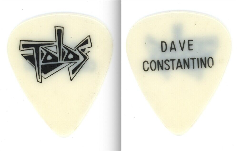 Talas Dave Constantino 1980s Signature White Guitar Pick | Autographia