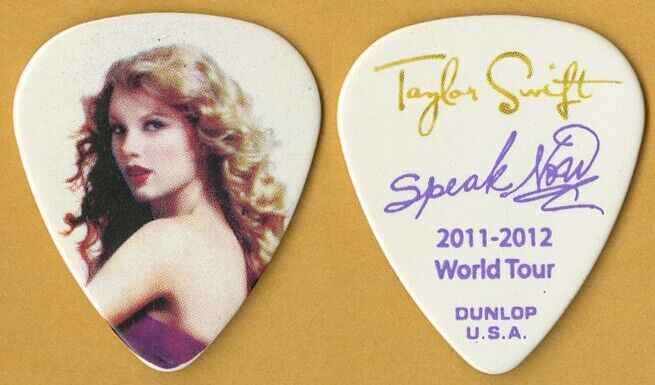 Taylor Swift Authentic Concert Guitar Pick - 2011 Speak Now Tour ...
