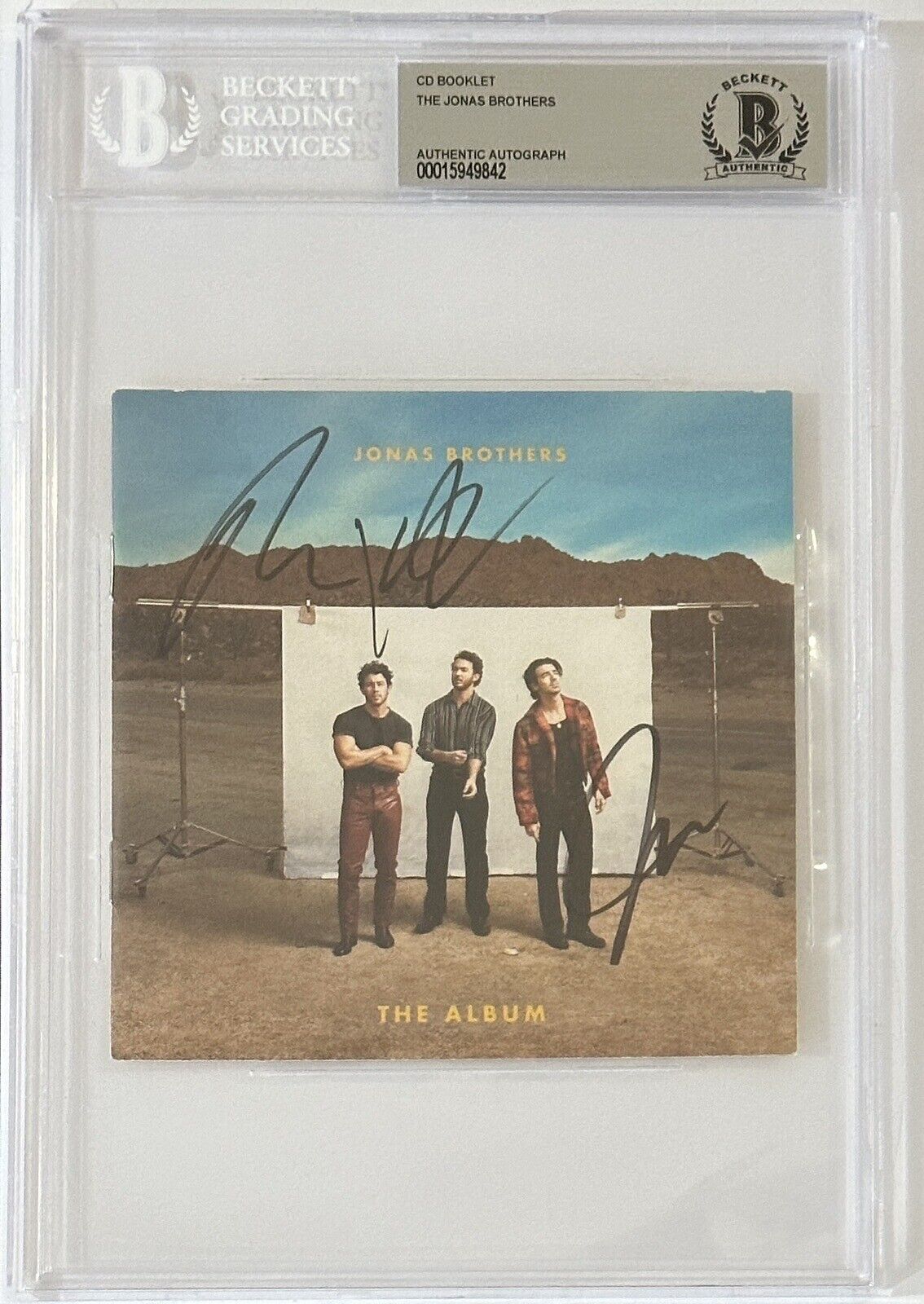 The Jonas Brothers Signed Album CD Beckett BAS COA Autographed Nick Joe ...