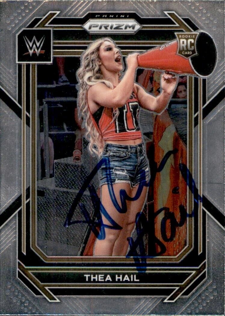 Thea Hail Signed 2023 Panini Prizm WWE NXT Rookie Card #122 Chase U ...