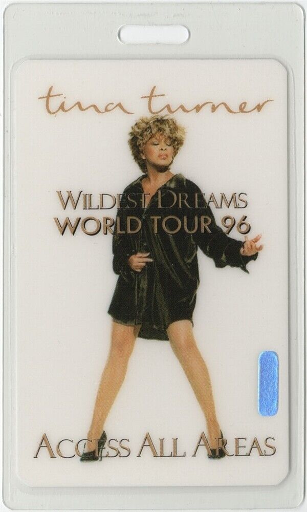 Tina Turner 1996 Wildest Dreams concert tour All Access Laminated ...