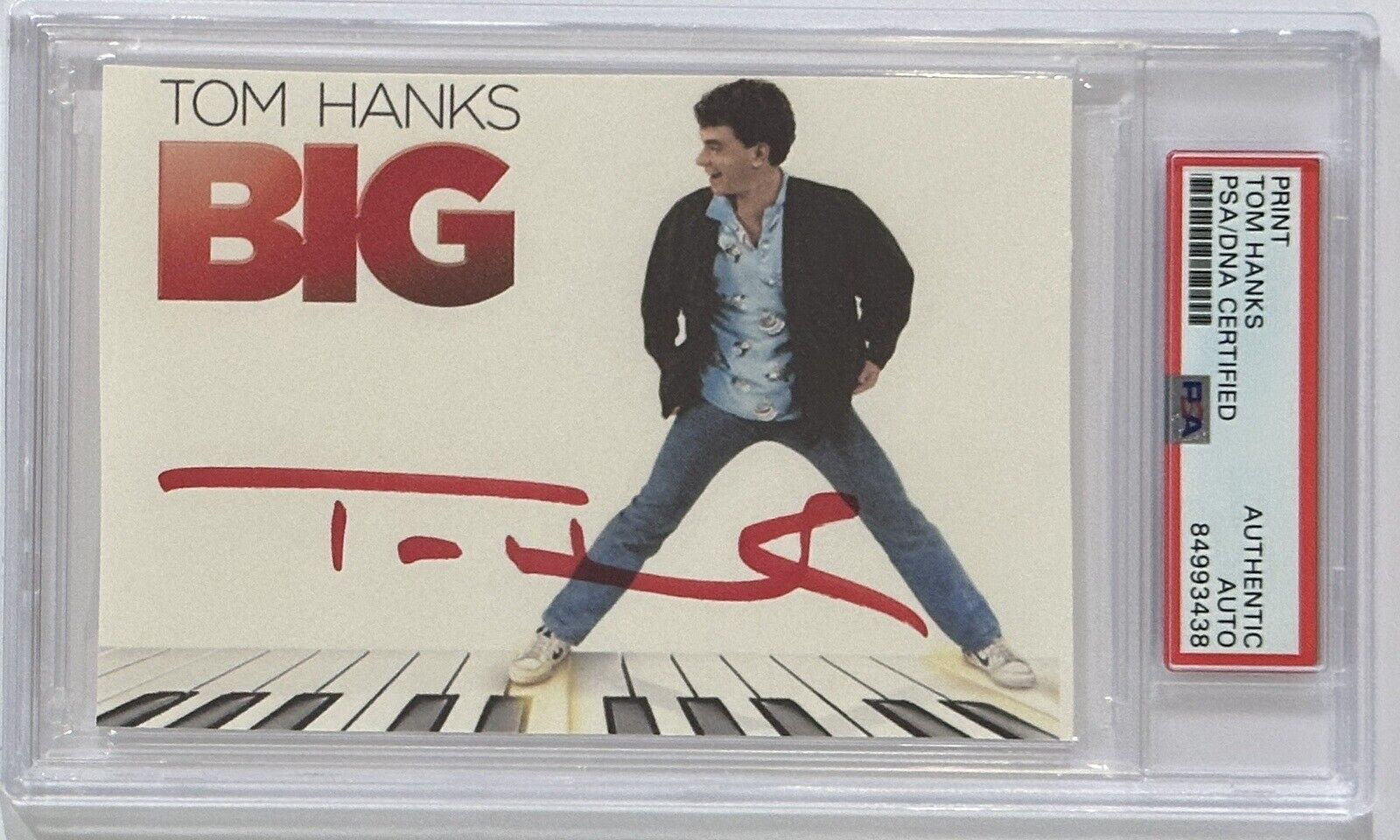 Tom Hanks SIGNED Big Movie Picture Print PSA DNA Certified Autograph ...