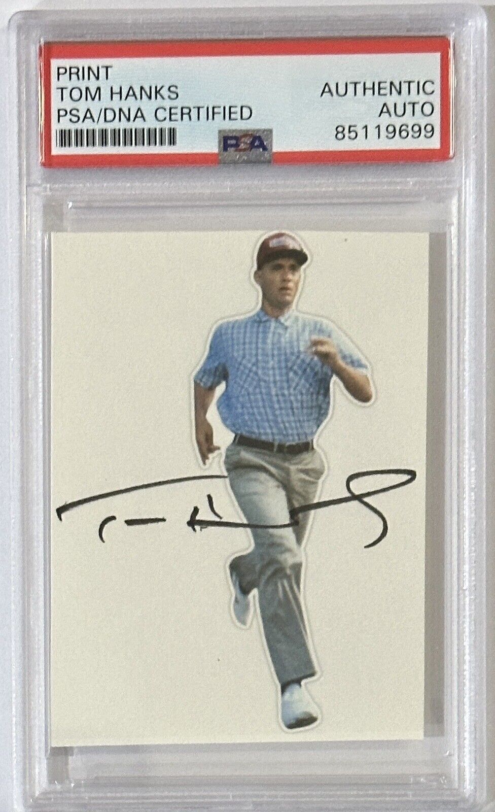 Tom Hanks SIGNED Forrest Gump Running Picture Card Print PSA DNA COA ...