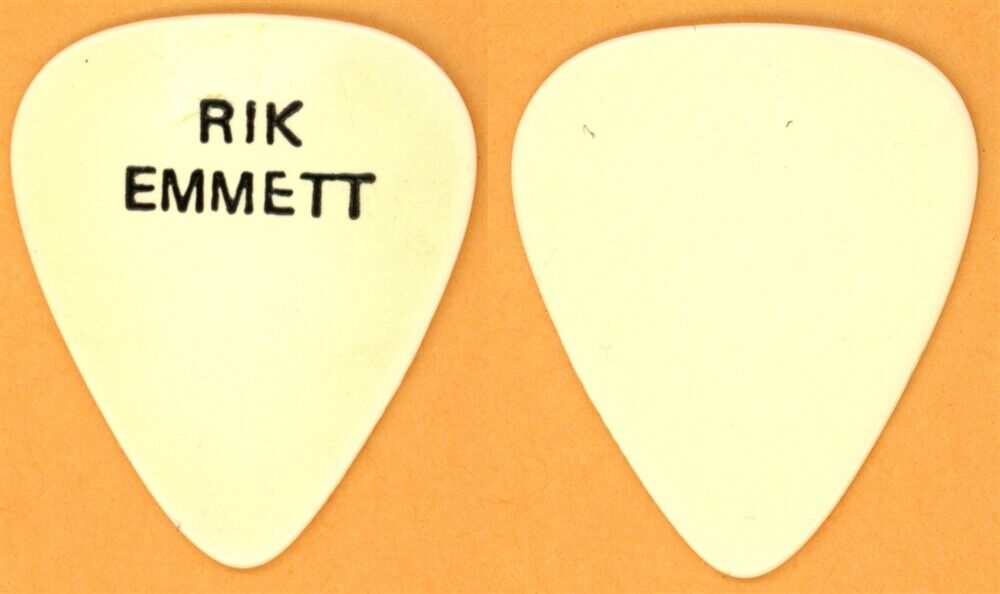 Triumph Rik Emmett Vintage Guitar Pick - 1977 Rock & Roll Machine Tour ...