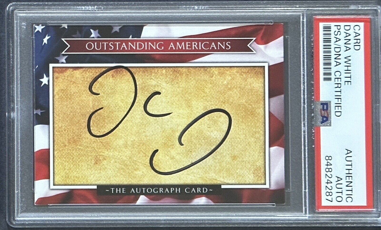 UFC Dana White Signed Americans Card PSA DNA COA AUTOGRAPH SIGNED ...