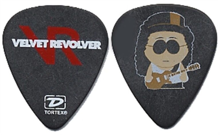Velvet Revolver 2005 Contraband tour South Park Slash Guitar Pick Guns ...