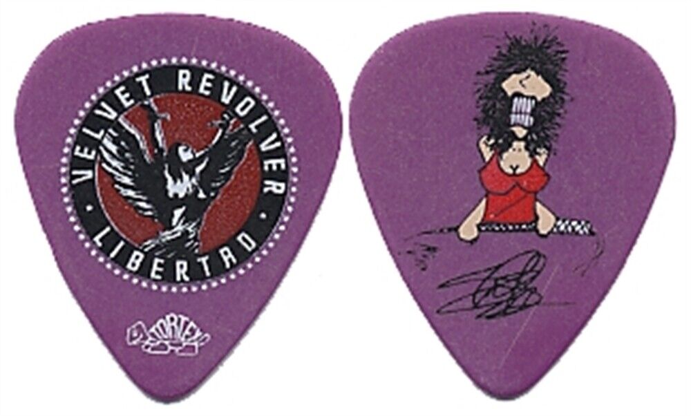 Velvet Revolver Slash 2008 Libertad concert tour stage Guitar Pick Guns ...