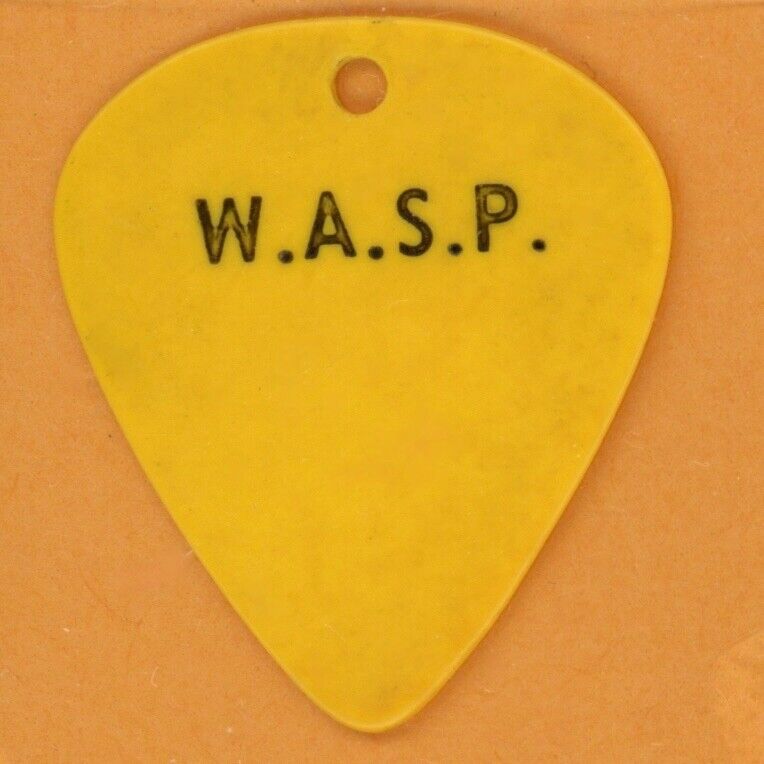 WASP Blackie Lawless Vintage Guitar Pick - 1984 World Tour | Autographia
