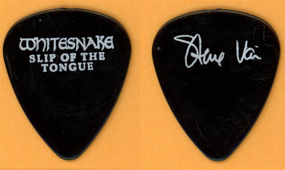 Whitesnake Steve Vai Vintage Guitar Pick - 1990 Slip of the Tongue Tour ...