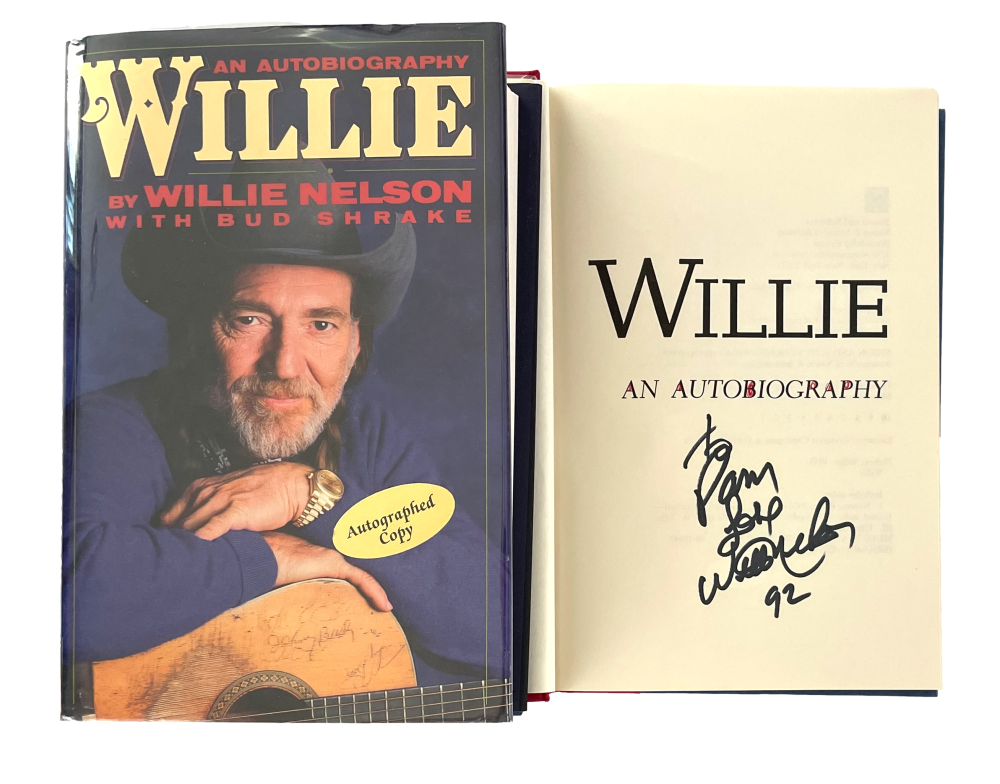Willie Nelson Signed Autograph Autobiography Book - Country Music Icon ...