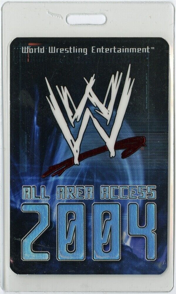 WWE World Wrestling Entertainment 2004 All Access Laminated Backstage ...