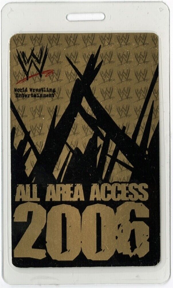 WWE Wrestling 2006 All Access Laminated Backstage Pass - 2 Left ...