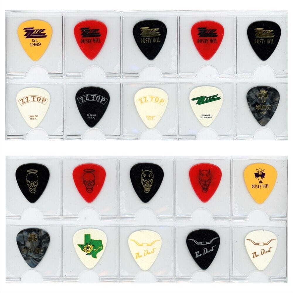 New ListingZZ Top Billy Gibbons Dusty Hill Pick Set of 10 Guitar Picks ...