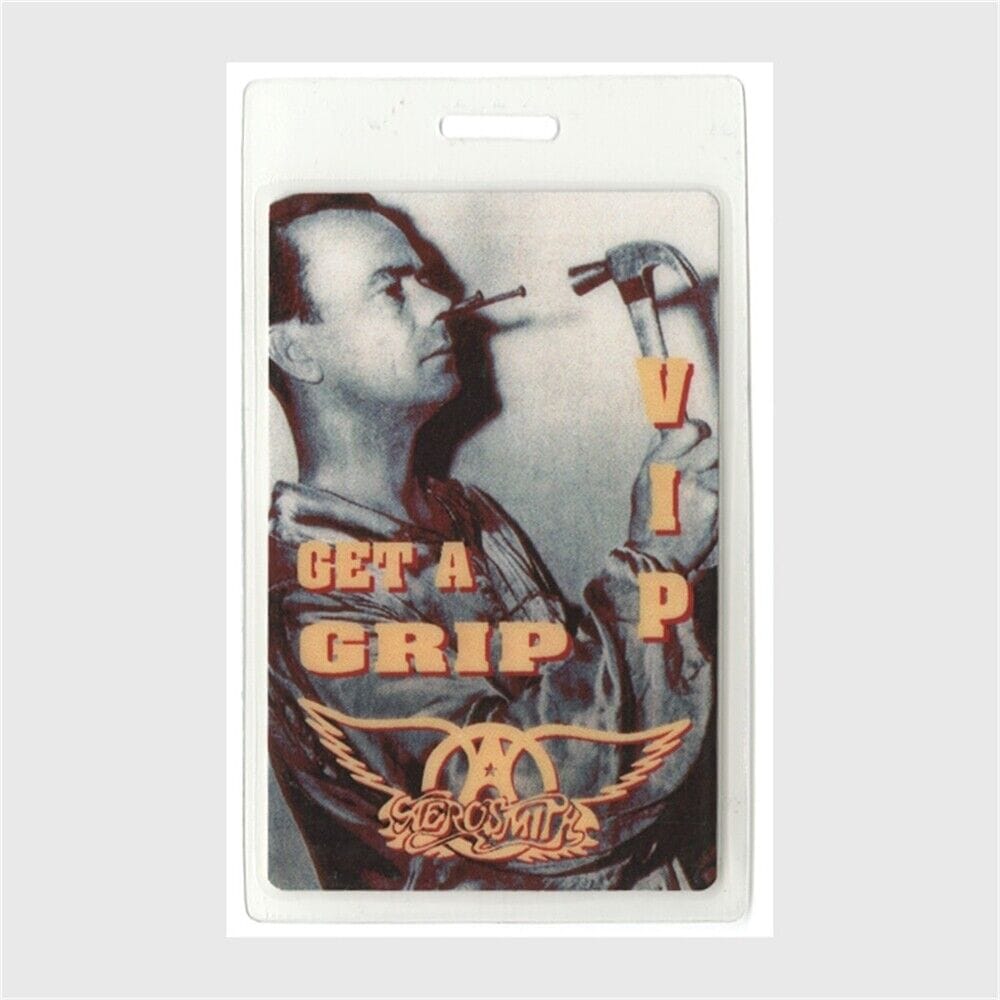 Aerosmith 1993 Get A Grip concert tour Band VIP Laminated Backstage ...