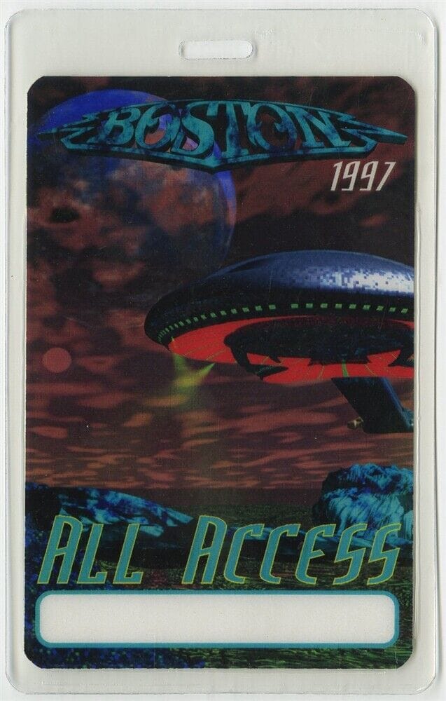 Boston 1997 Greatest Hits concert tour All Access stage Laminated ...
