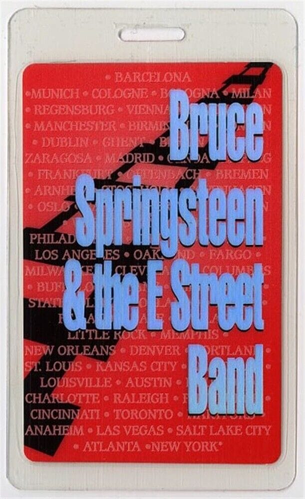 Bruce Springsteen 1999 Reunion concert tour foil print Laminated ...