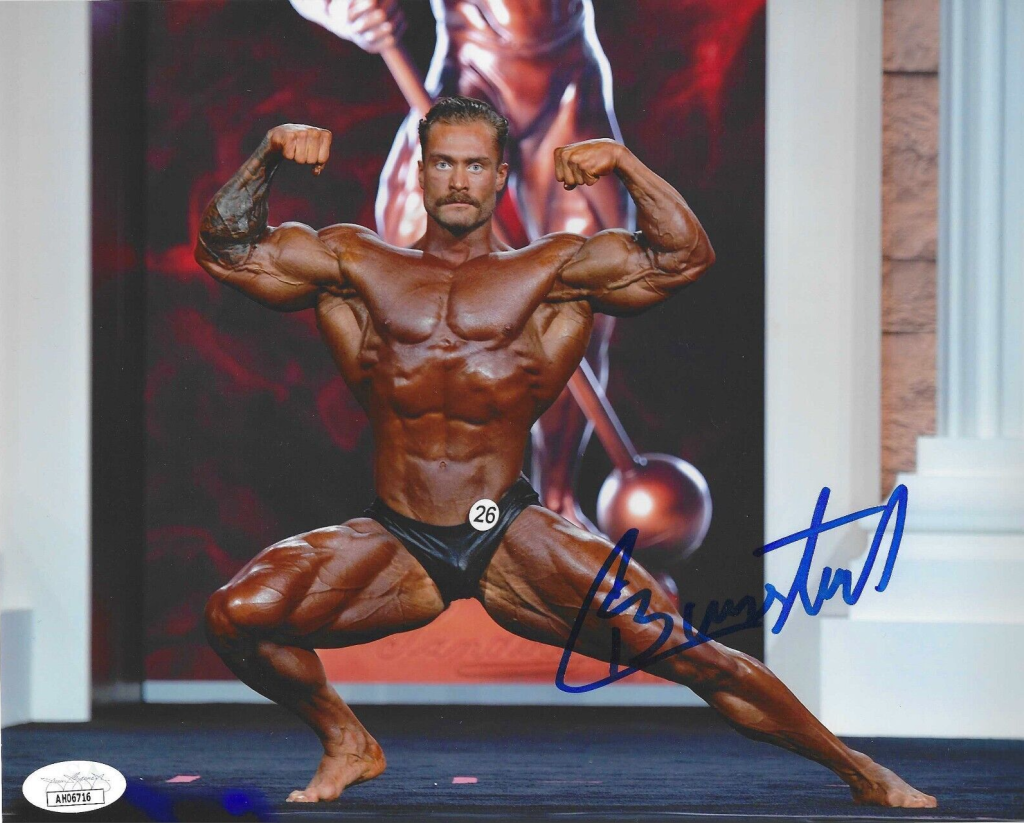 CHRIS BUMSTEAD SIGNED AUTOGRAPH 8X10 PHOTO BODYBUILDING MR O OLYMPIA CBUM JSA | Autographia