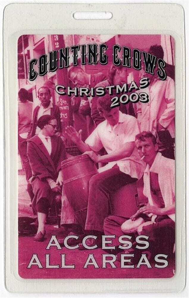 Counting Crows 2003 Hard Candy concert tour All Access Laminated ...