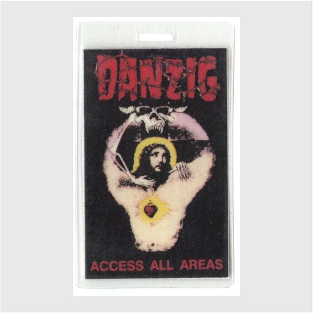 Danzig 1989 Samhain tour collectible All Access stage Laminated ...