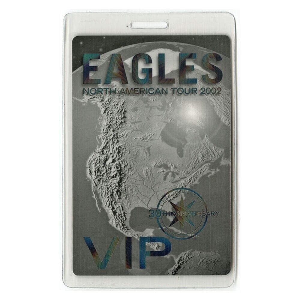 Eagles 2002 30th Anniversary concert tour Band VIP foil Laminated ...