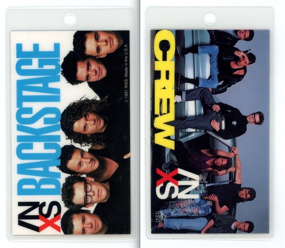 INXS CREW Original Laminated Backstage Pass | Autographia