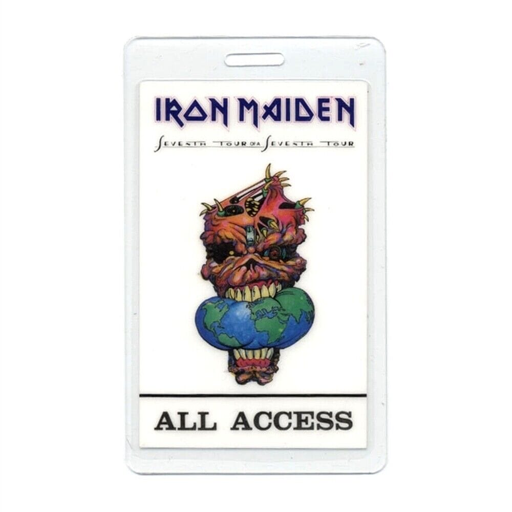 Iron Maiden 1988 Seventh Son of a Seventh Son concert Laminated ...