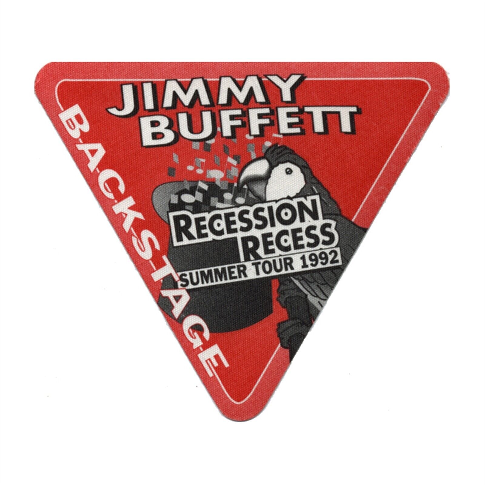 Jimmy Buffett 1992 Recession Recess concert tour Backstage Satin ...
